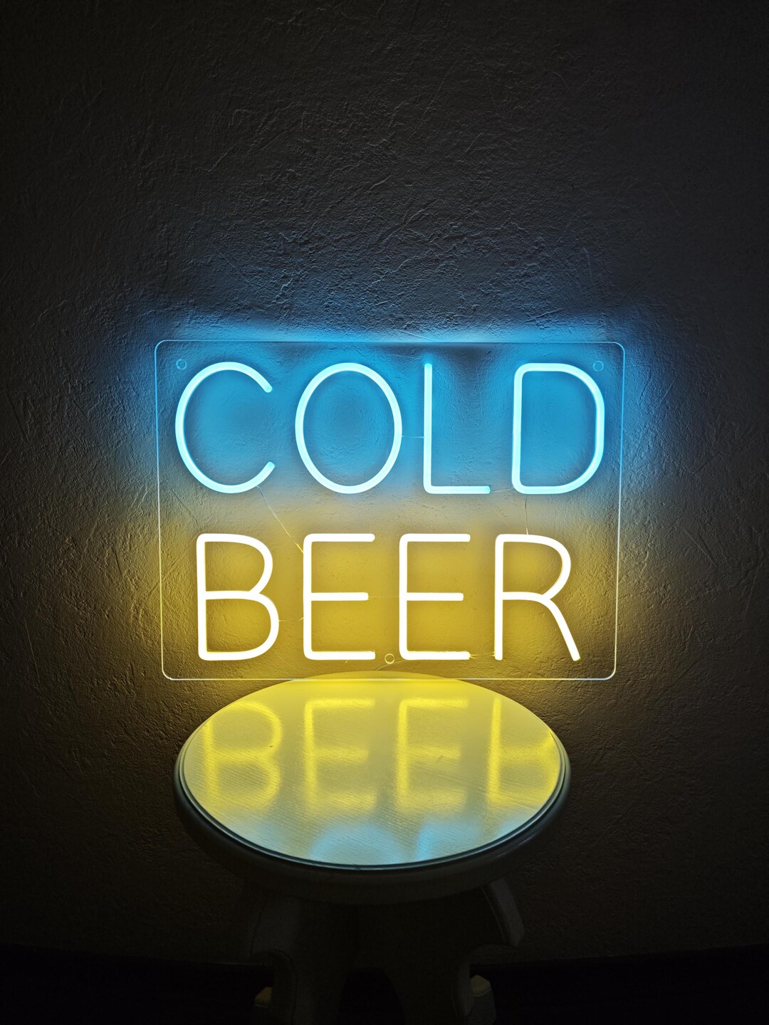 Cold Beer Neon Sign, Cold Beer Neon Light, Beer Bar Sign, Pub Led Neon ...