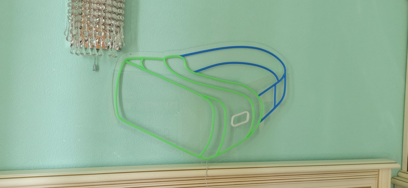 VR Headset Neon Sign, Gamer LED Light - Etsy