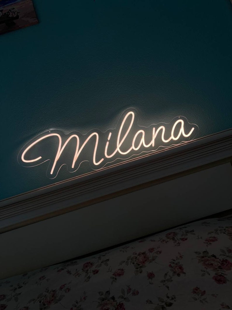 Personalized Kid Name Led Neon Sign, Custom Kid Name Neon Light Up ...