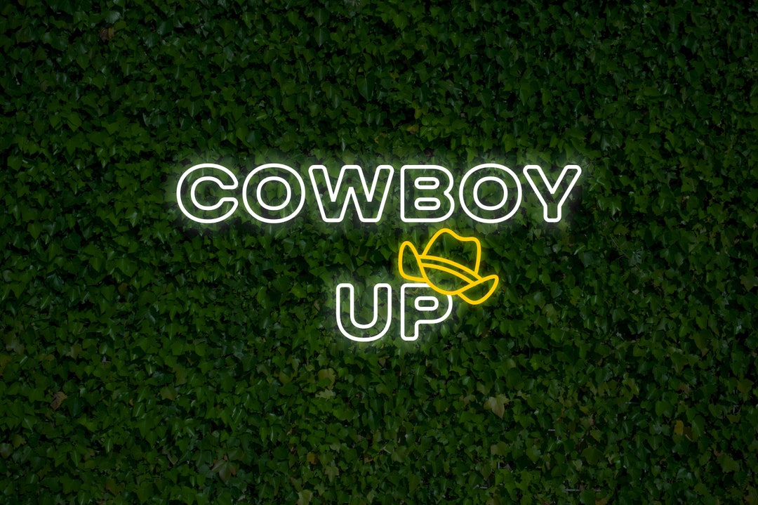LED Light Cowboy up Neon Sign, Wild West Western Home Decor ...