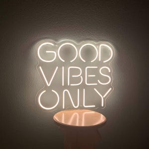 Good Vibes Only Neon Sign, LED Wall Decor, Inspiring Light - Etsy