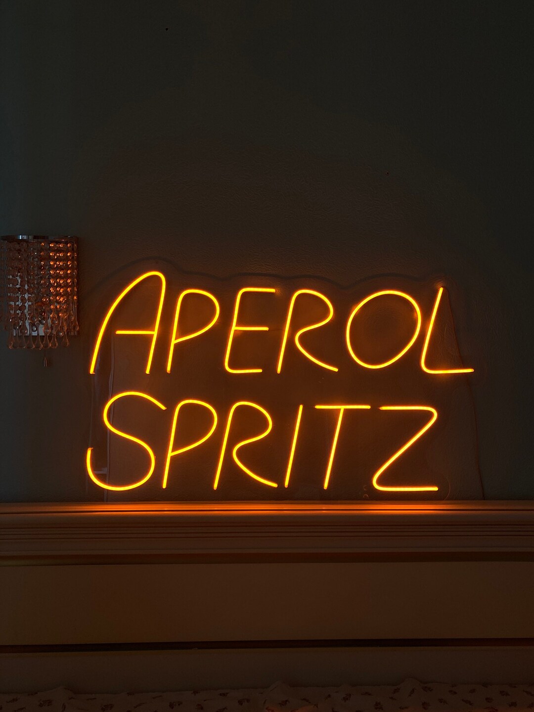 Cocktail Aperol Spritz Led Neon Sign Drink Neon Sign - Etsy