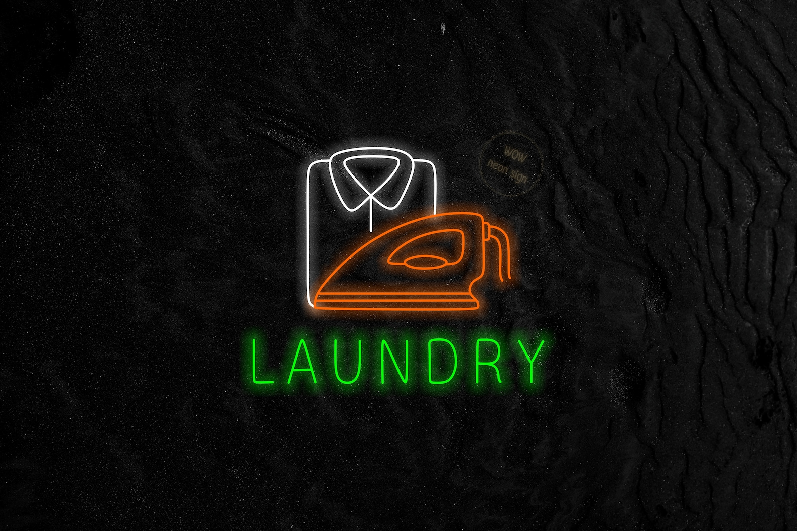 Linen and Iron on Ironing Neon Sign, Laundry Neon Sign, Laundry Room ...