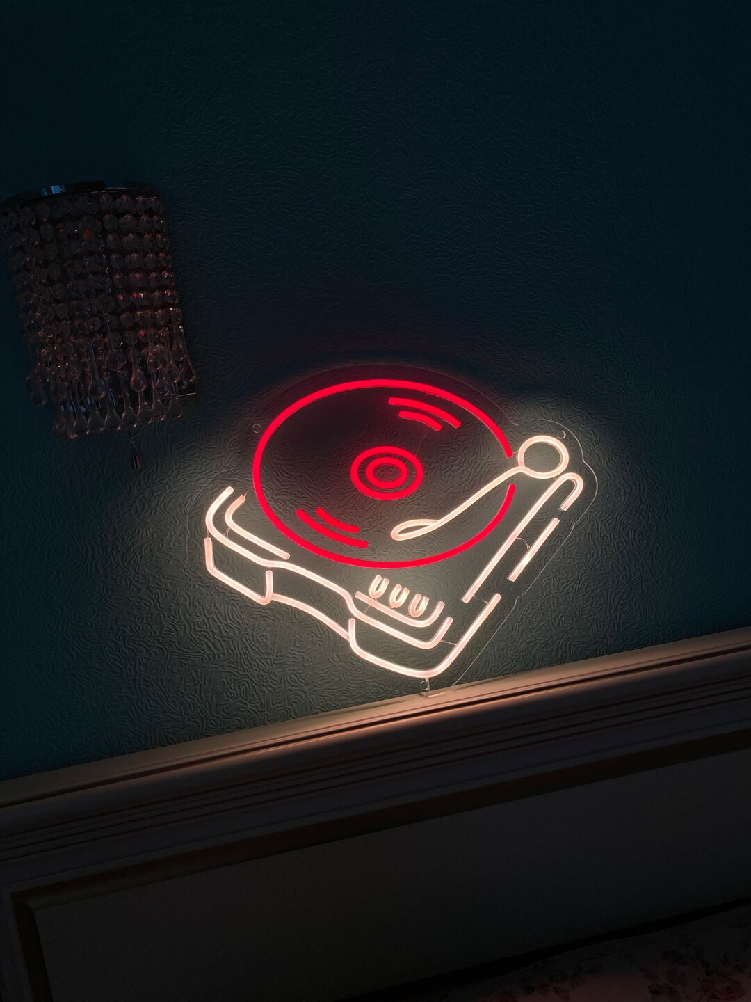 Retro Vinyl Record Player Neon Sign, Music Room Decor - Etsy