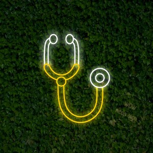 Neon Sign Stethoscope, Doctor's Office Decor, Medical Gift, Nurse ...