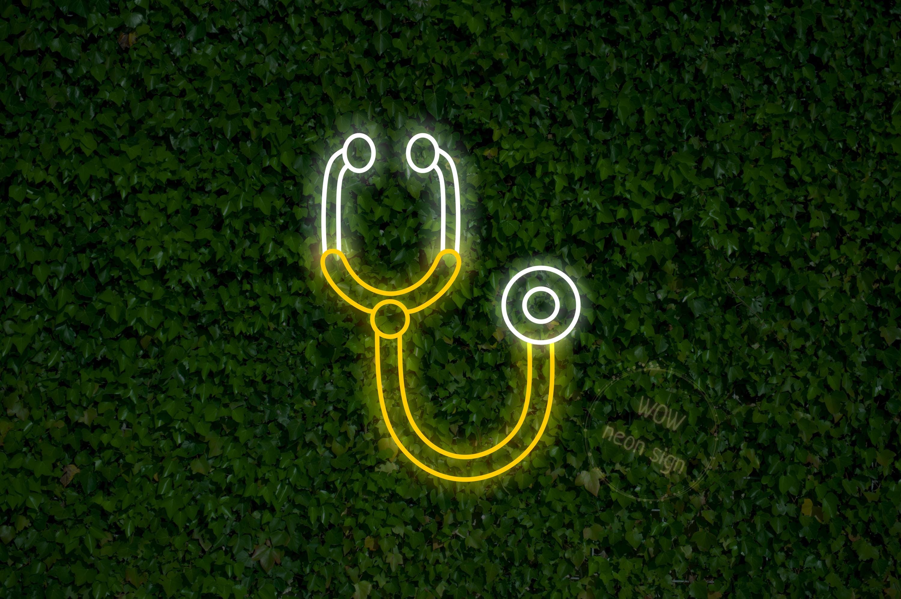 Neon Sign Stethoscope, Doctor's Office Decor, Medical Gift, Nurse ...