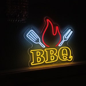 Barbecue Neon Sign, Barbecue Led Sign, BBQ Led Sign, BBQ Neon Lamp ...
