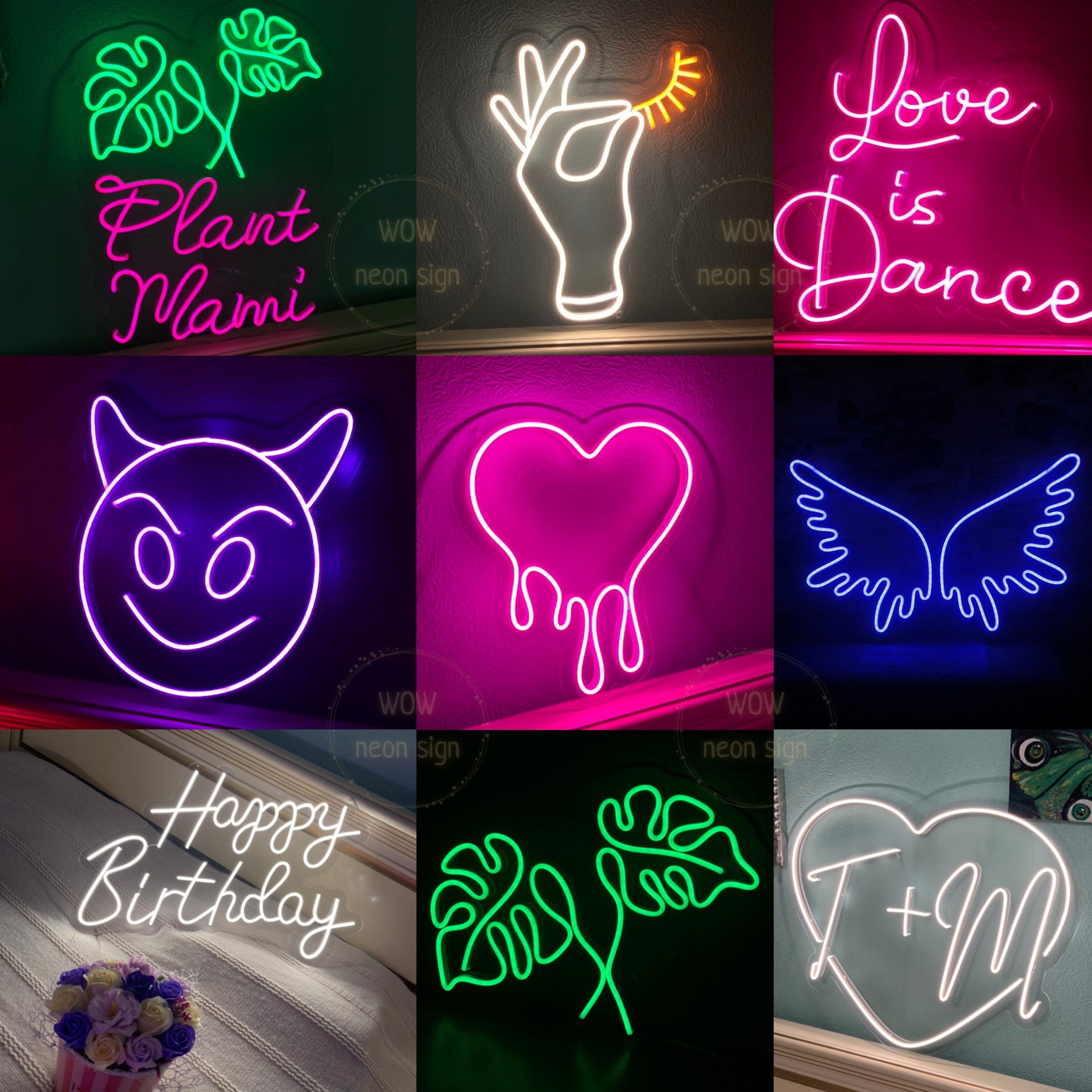 Cute Bat LED Neon Sign, Home Decor Light - Etsy