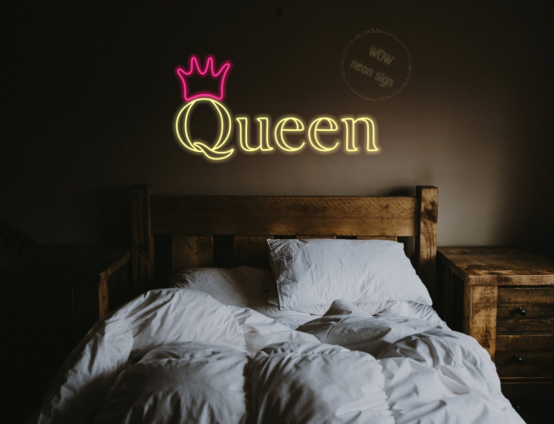 Queen Crown Neon Sign, Baby Crown Led Sign, Custom Crown Led Neon ...