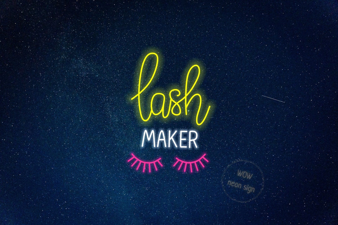 Eyelash Neon Sign, Lash Maker Decor, Beauty Salon Light - Etsy
