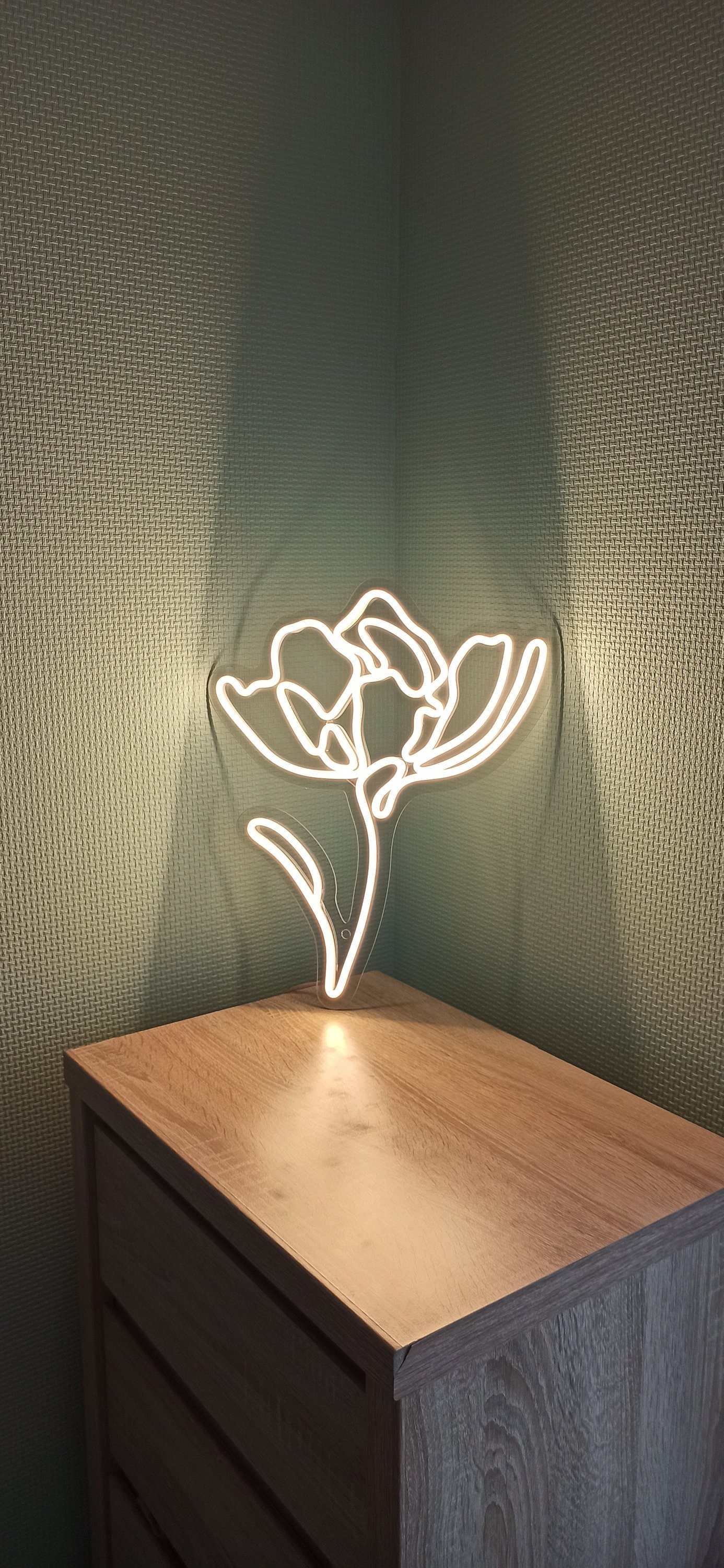 Flower Neon Sign Flower Led Neon Light Flower Neon Sign - Etsy
