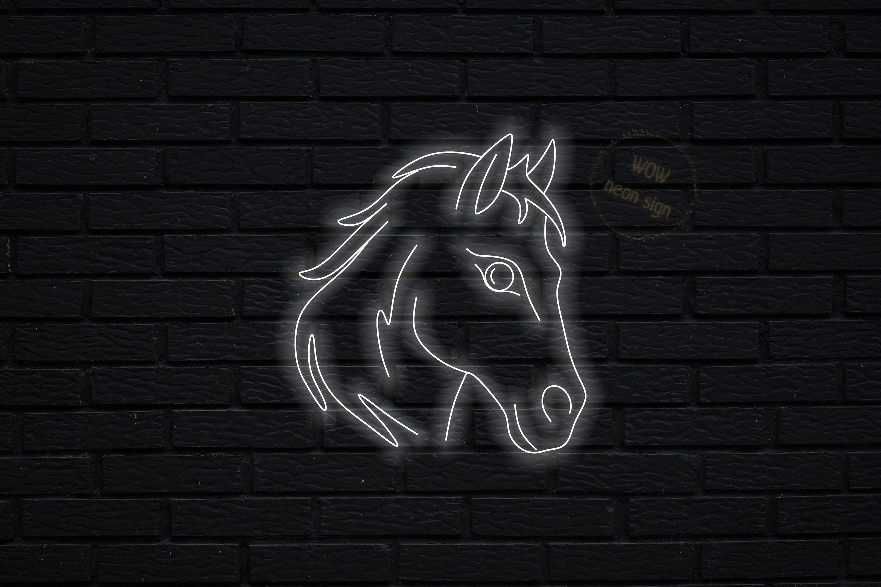 Horse Led Neon Sign, Horse Head Led Neon Sign, Horse Animal Neon Sign ...