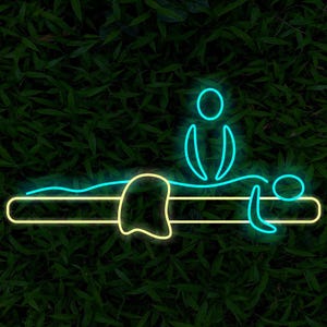 Neon Sign Massage Therapist, Body Massage Neon Sign Decor, Custom Neon ...