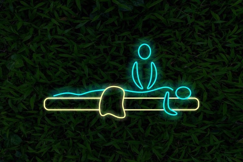 Neon Sign Massage Therapist, Body Massage Neon Sign Decor, Custom Neon ...