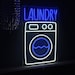 Laundry Neon Sign, Laundromat Led Neon Sign, Washing Machine Light Sign ...