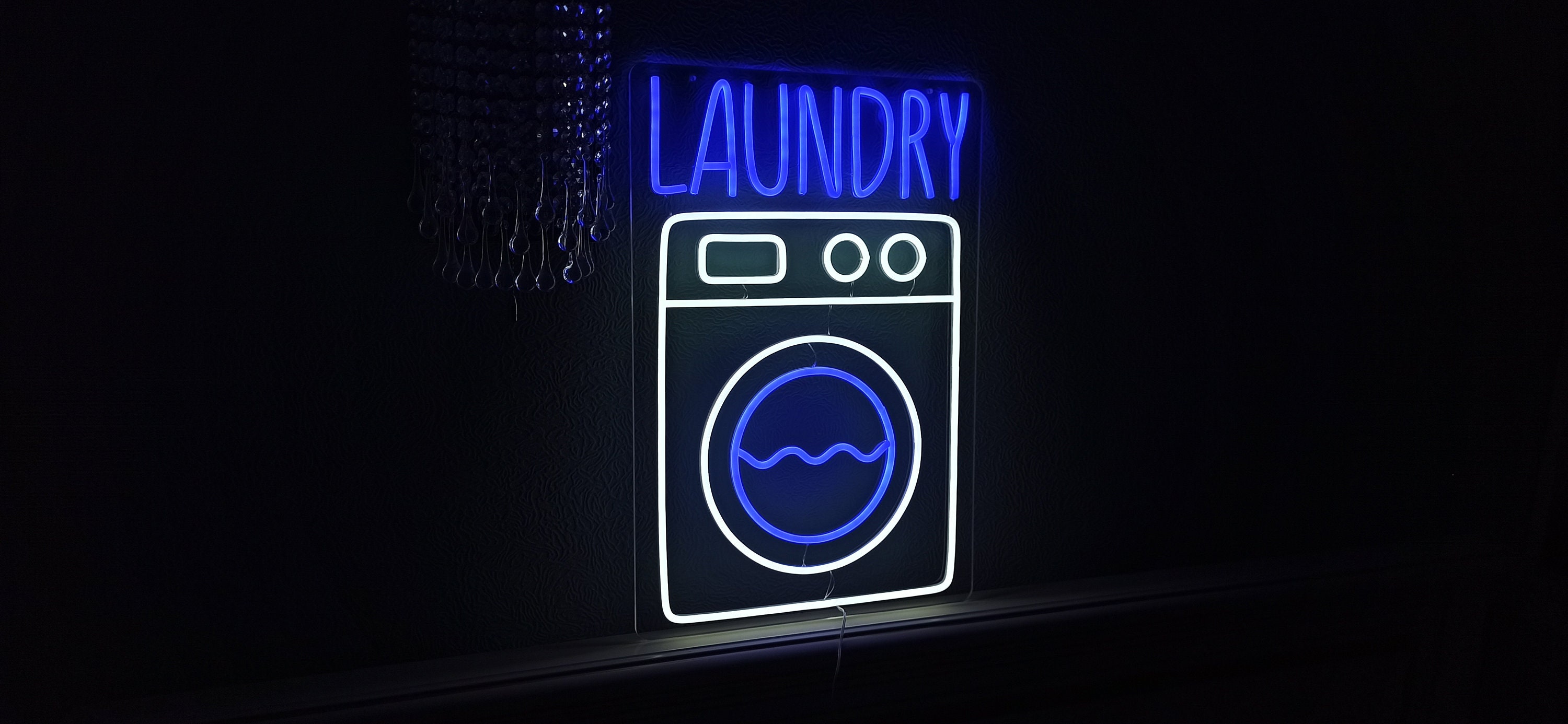 Laundry Neon Sign, Laundromat Led Neon Sign, Washing Machine Light Sign ...