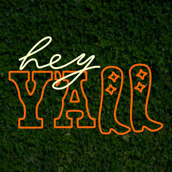 Hey Yall Sign - Etsy