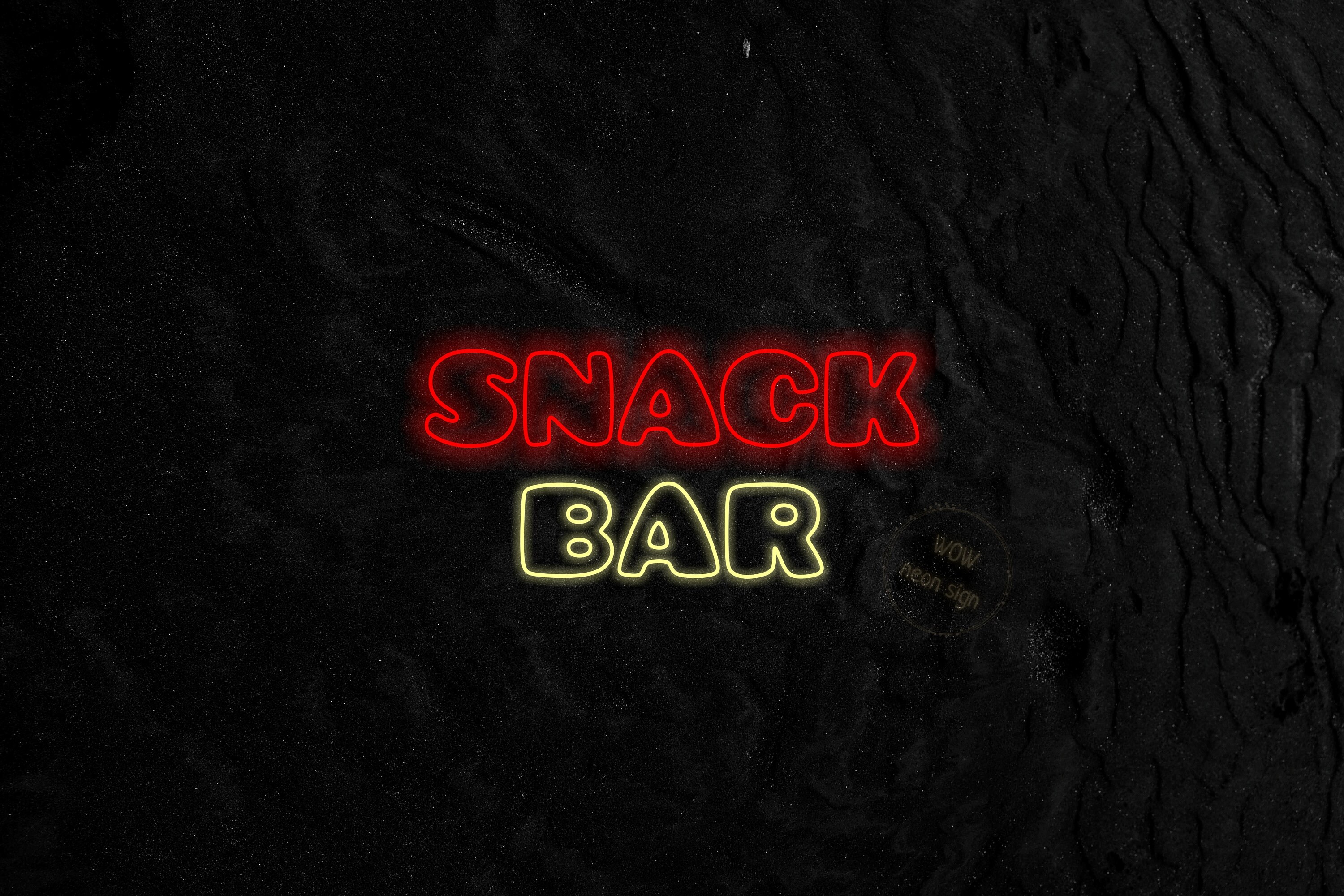 Snack Bar Neon Sign, Snack Bar Led Light Sign, Snack Neon Sign, Snack ...
