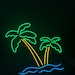 Palm Tree Neon Sign, Beach House Neon Sign, Palm Leaf Neon Light, Miami ...