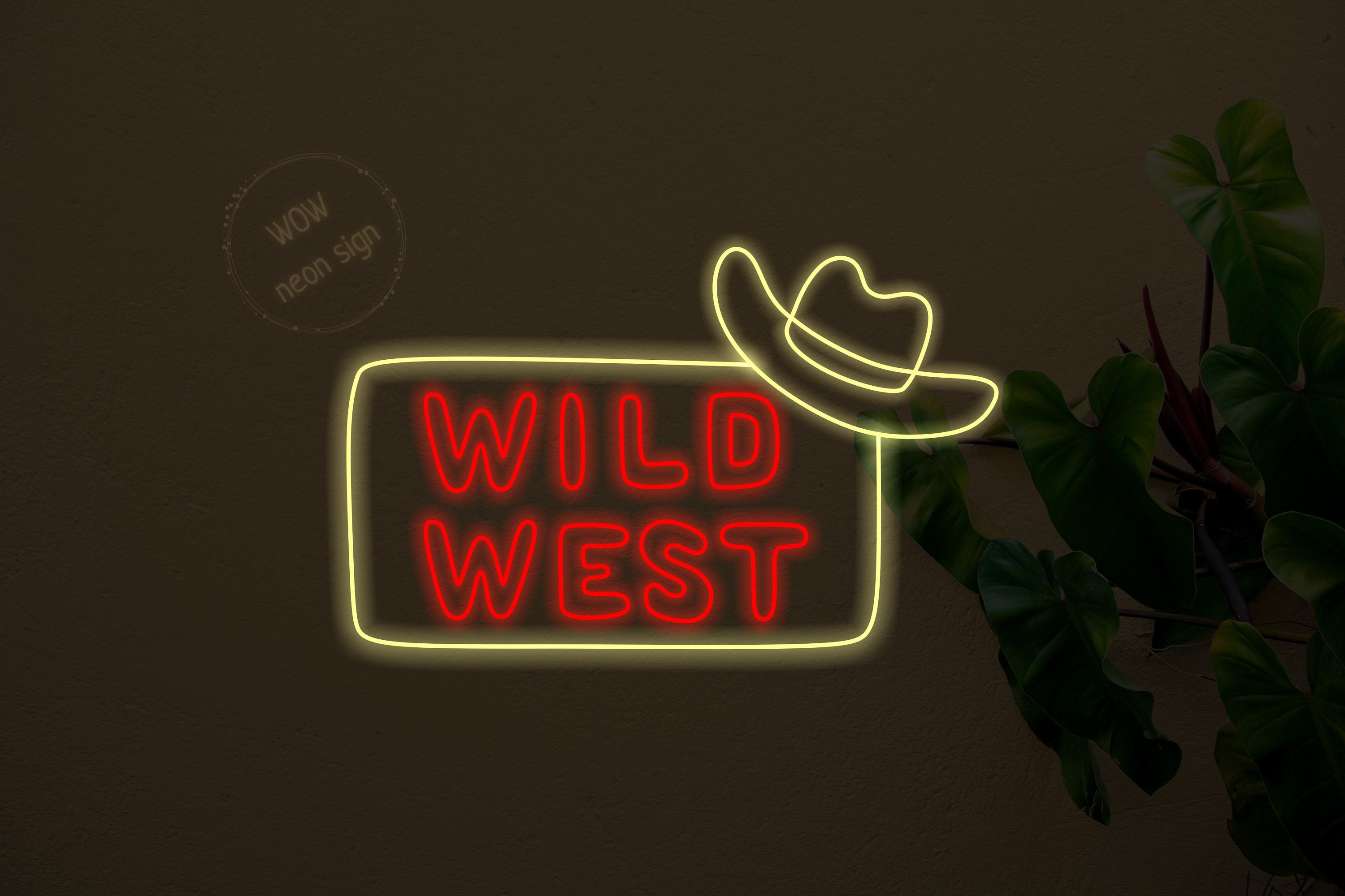 Custom Wild West LED Neon Sign, Cowboy Decor - Etsy