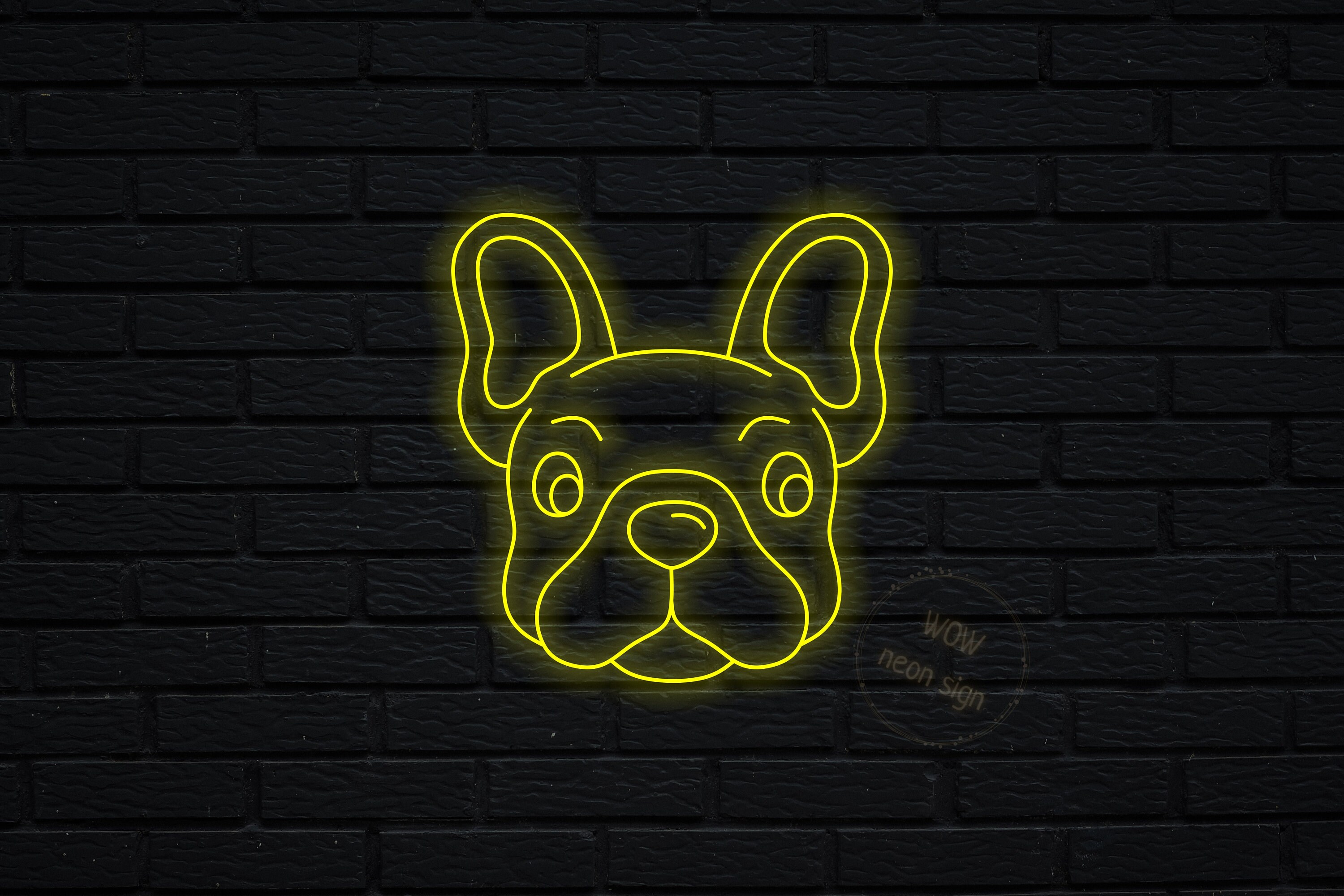 French Bulldog Led Neon Sign, French Bulldog Neon Light, Custom Bulldog ...