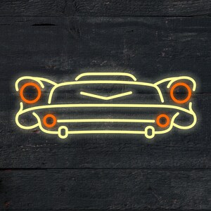 Bel Air Car Grill Neon Sign, Retro Classic Car Neon Sign, Vintage ...