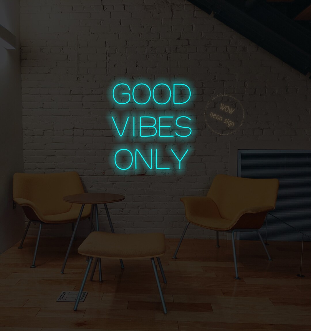 Good Vibes Only Neon Sign, Good Vibes Only Led Sign, Motivational Neon ...