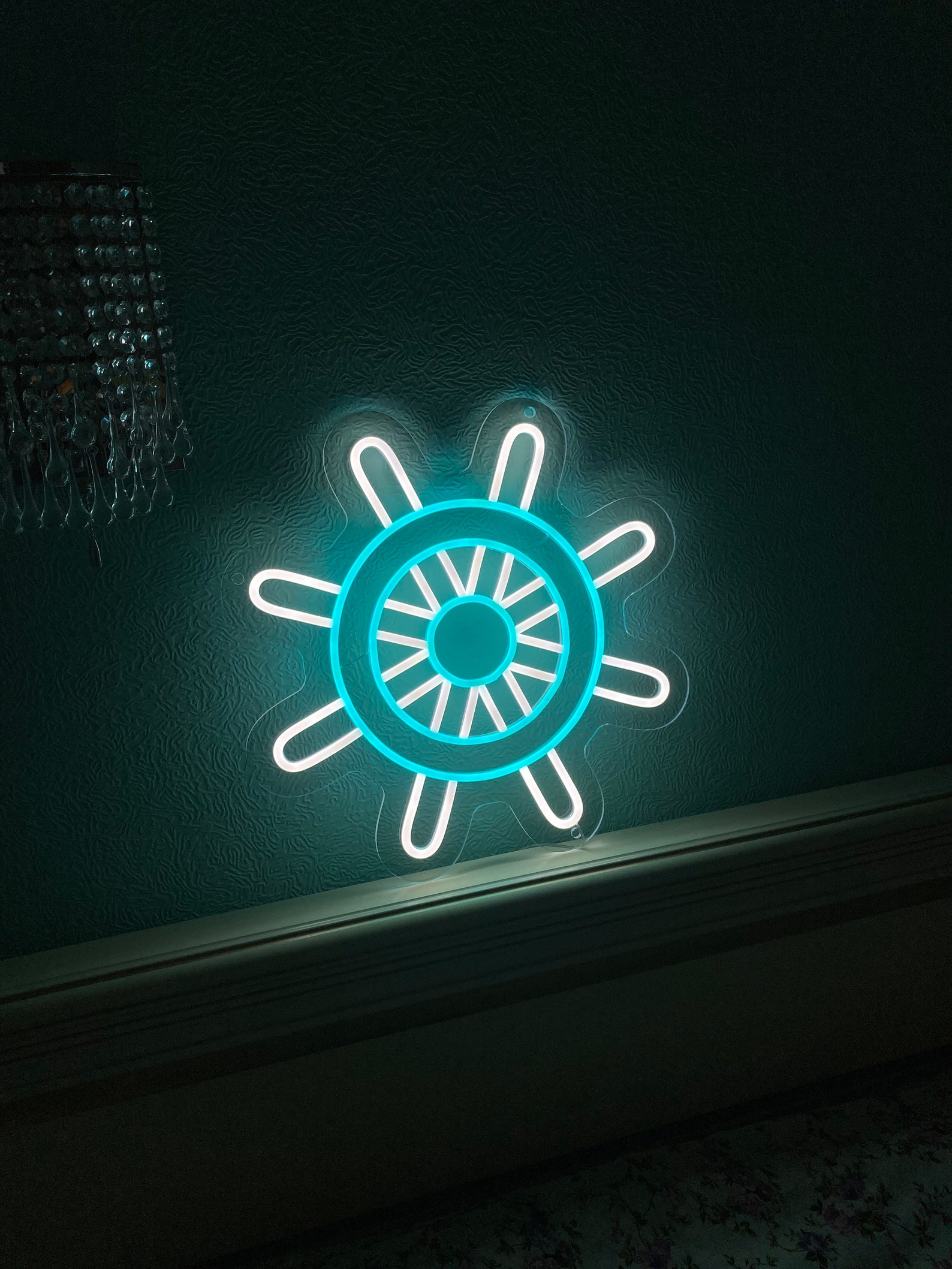 Blue Helm LED Neon Sign, Nautical Decor - Etsy