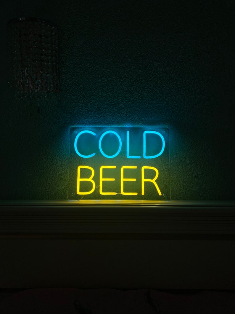 Cold Beer Neon Sign Cold Beer Neon Light Beer Bar Sign Pub - Etsy