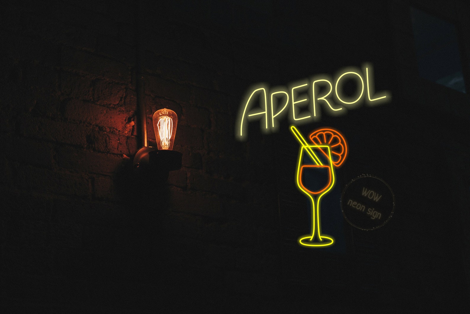 Spritz With Wineglass Led Neon Sign Aperol Spritz Neon Sign - Etsy