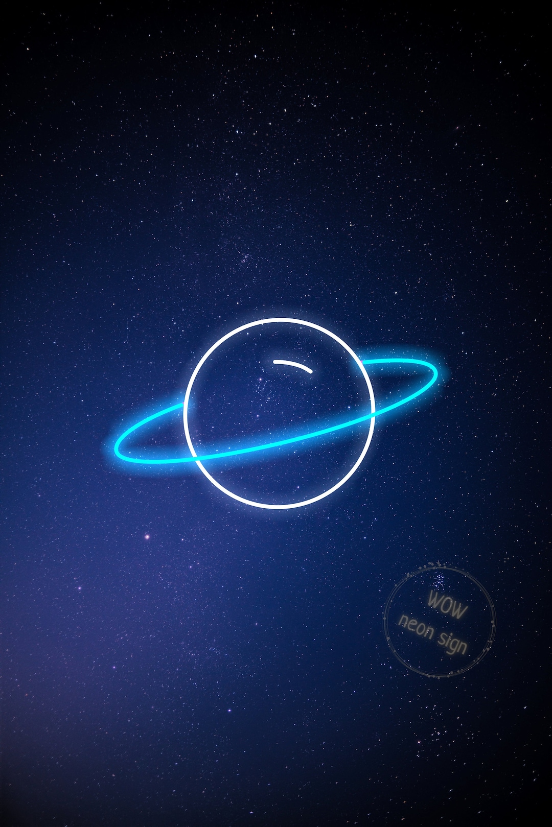 Planet Led Neon Sign, Earth Light Lamp, Solar System Wall Decor, Space ...