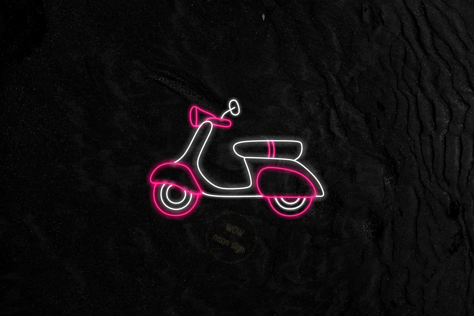 Retro Scooter LED Neon Sign, Motorcycle Wall Decor - Etsy