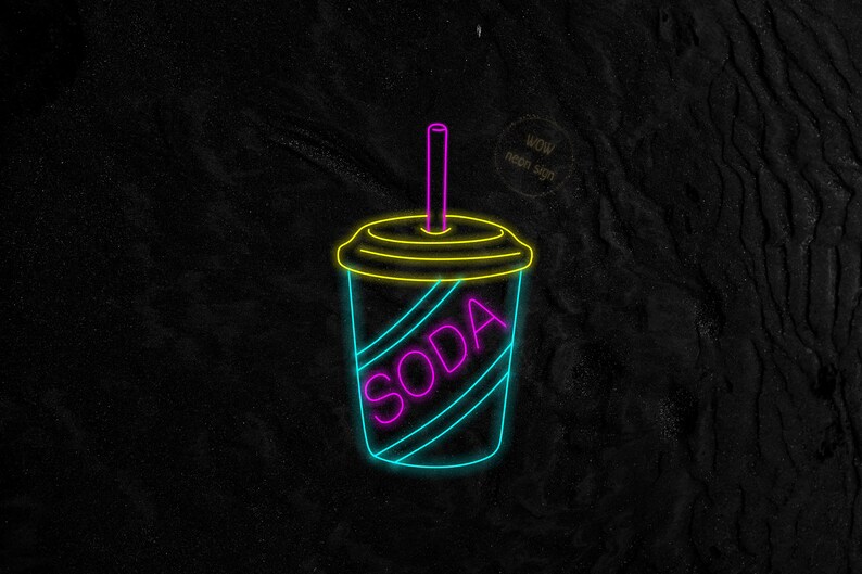 Soda Pop Neon Sign, Home Bar Decor - Etsy