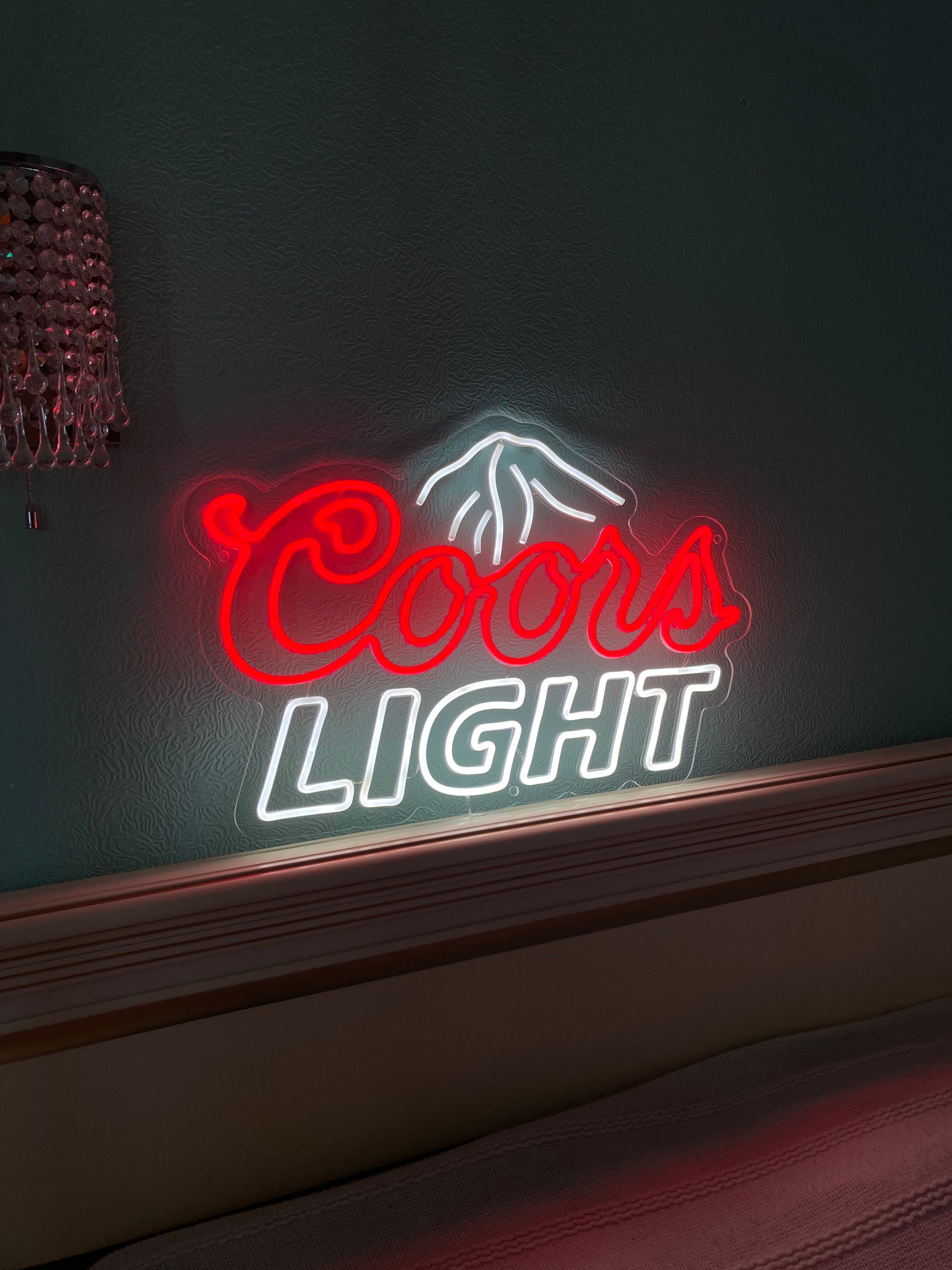 Coors Light Neon Sign, Coors Neon Light, Custom Beer Neon Sign, Beer ...