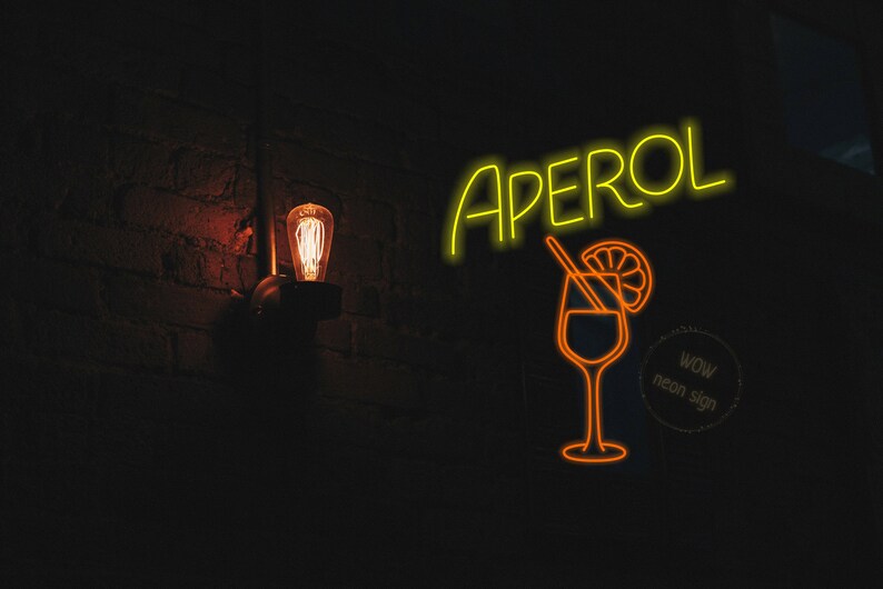 Spritz With Wineglass Led Neon Sign Aperol Spritz Neon Sign - Etsy