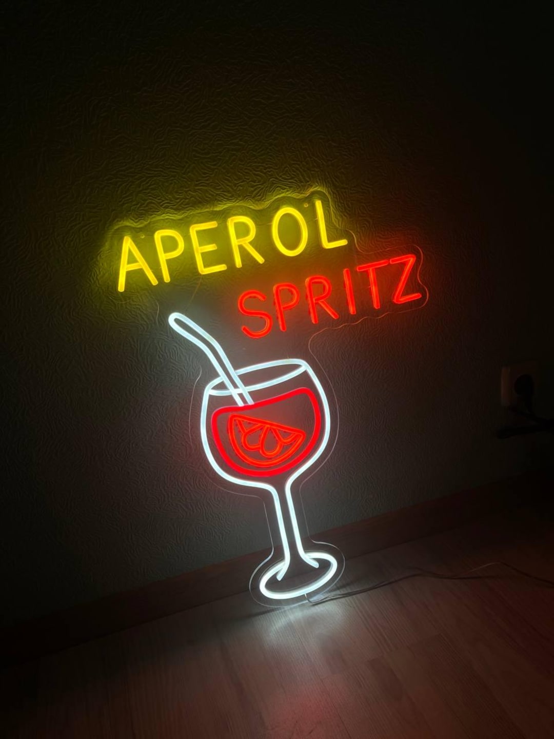 Aperol Spritz Led Neon Sign, Aperol Light Cart Decor, Aperol Cocktail ...