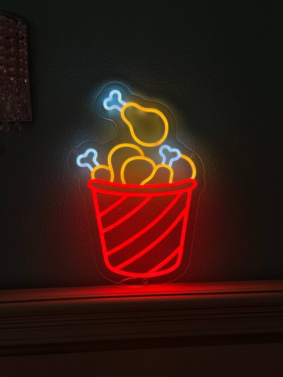 Bucket of Chicken Led Neon Sign, Chicken Thighs Led Neon Sign, Chicken ...