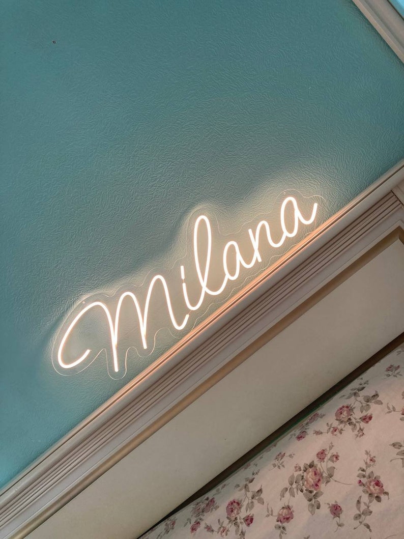 Personalized Kid Name Led Neon Sign, Custom Kid Name Neon Light Up ...