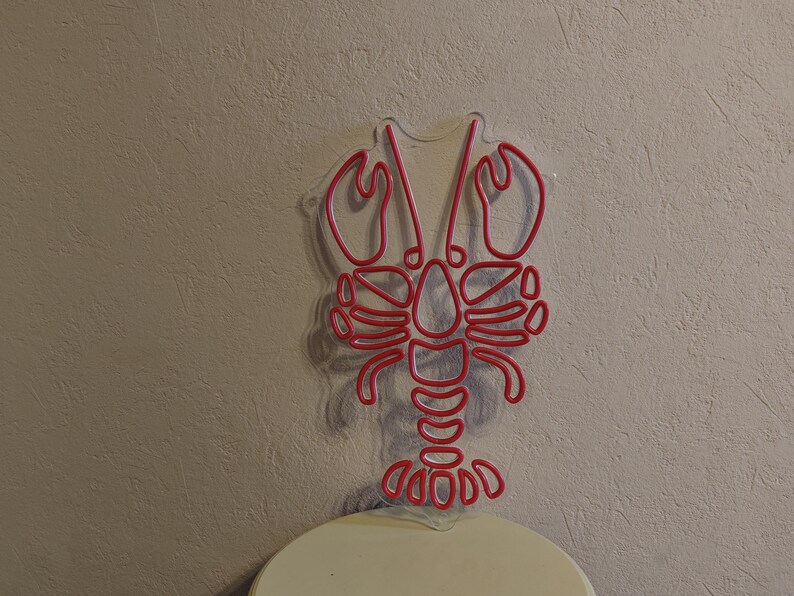Lobster LED Neon Sign, Seafood Restaurant Decor - Etsy