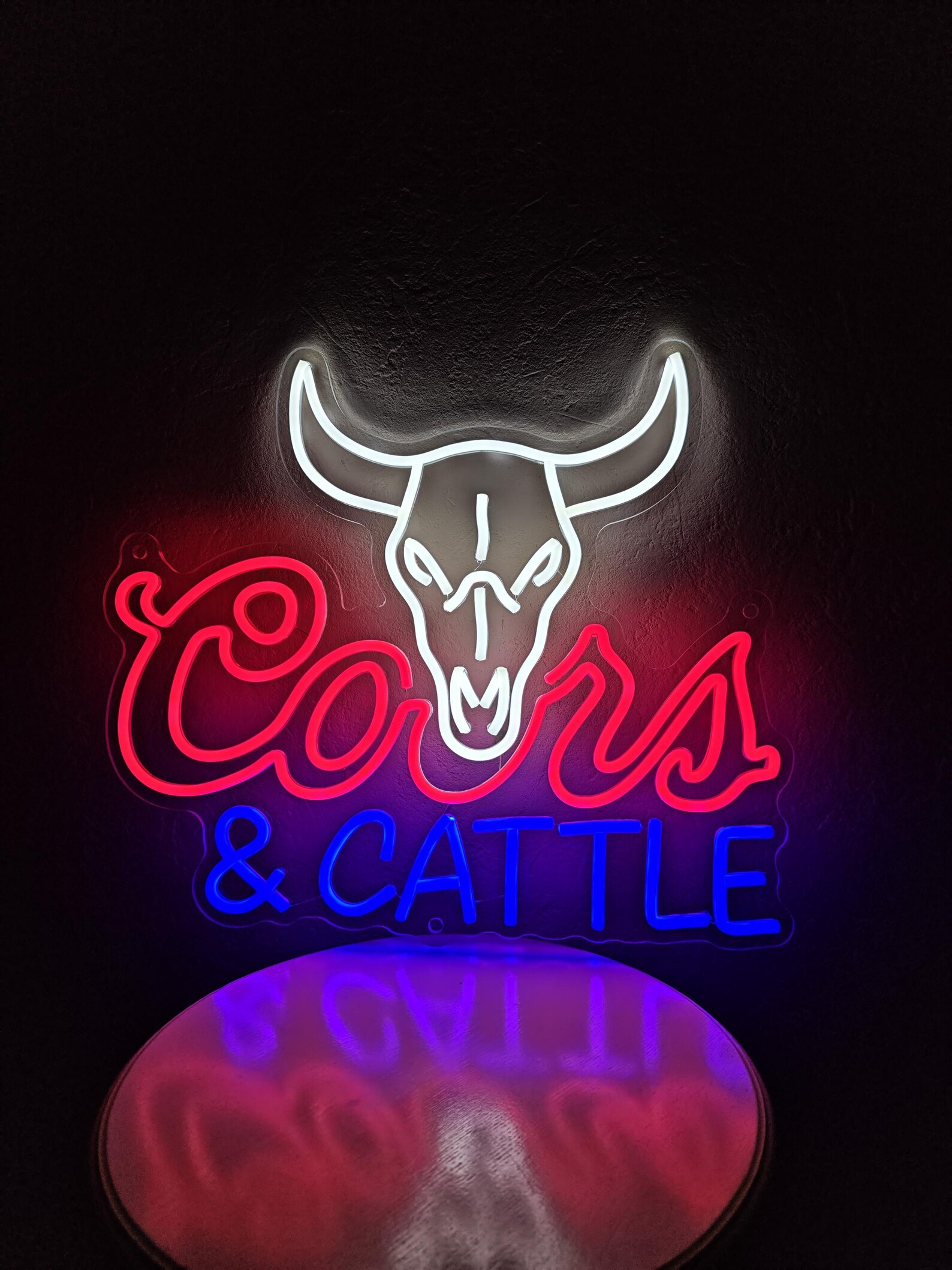 Coors & Cattle Neon Sign, Cowboy Ranch Decor - Etsy