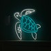 Sea Turtle Neon Sign, Sea Turtle Led Light, Under the Sea Neon Light ...