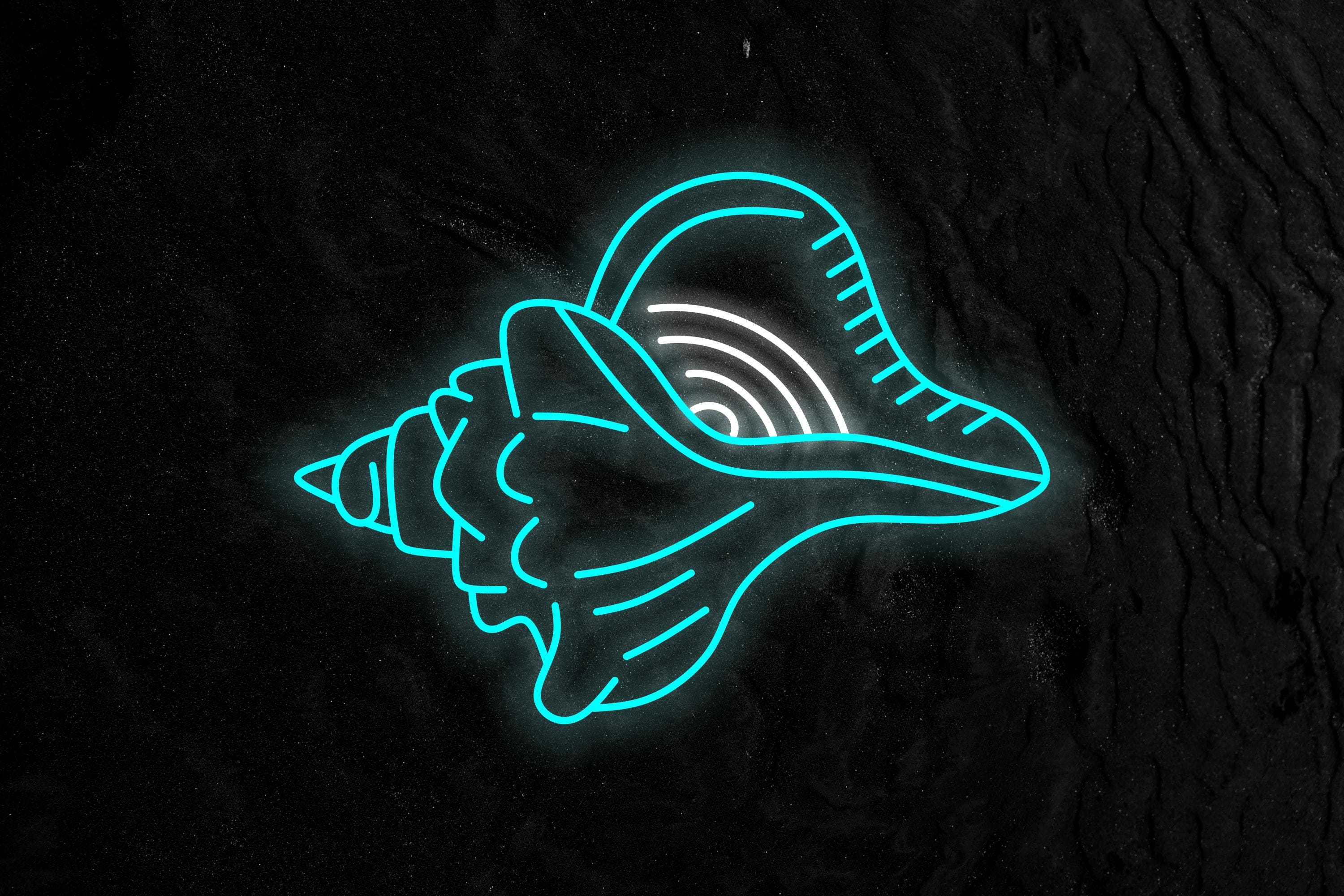 Handcrafted Seashell Neon Sign, Coastal LED Light - Etsy