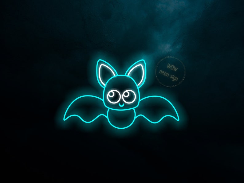 Cute Bat LED Neon Sign, Home Decor Light - Etsy