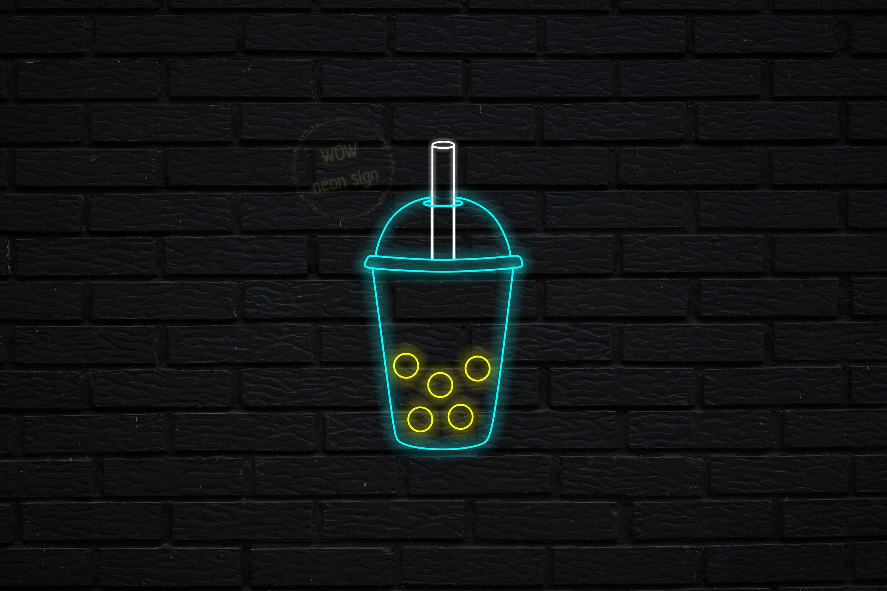 Bubble Tea Led Neon Sign, Boba Tea Led Neon Lamp, Tea Party Led Neon ...