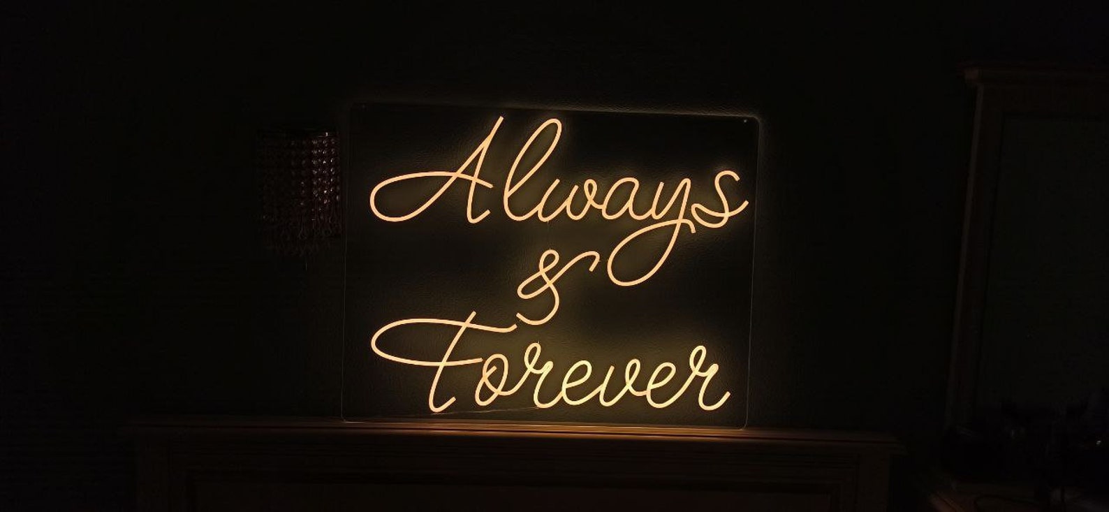 Always and Forever Neon Sign, Wedding Vows Neon Sign, Forever and ...