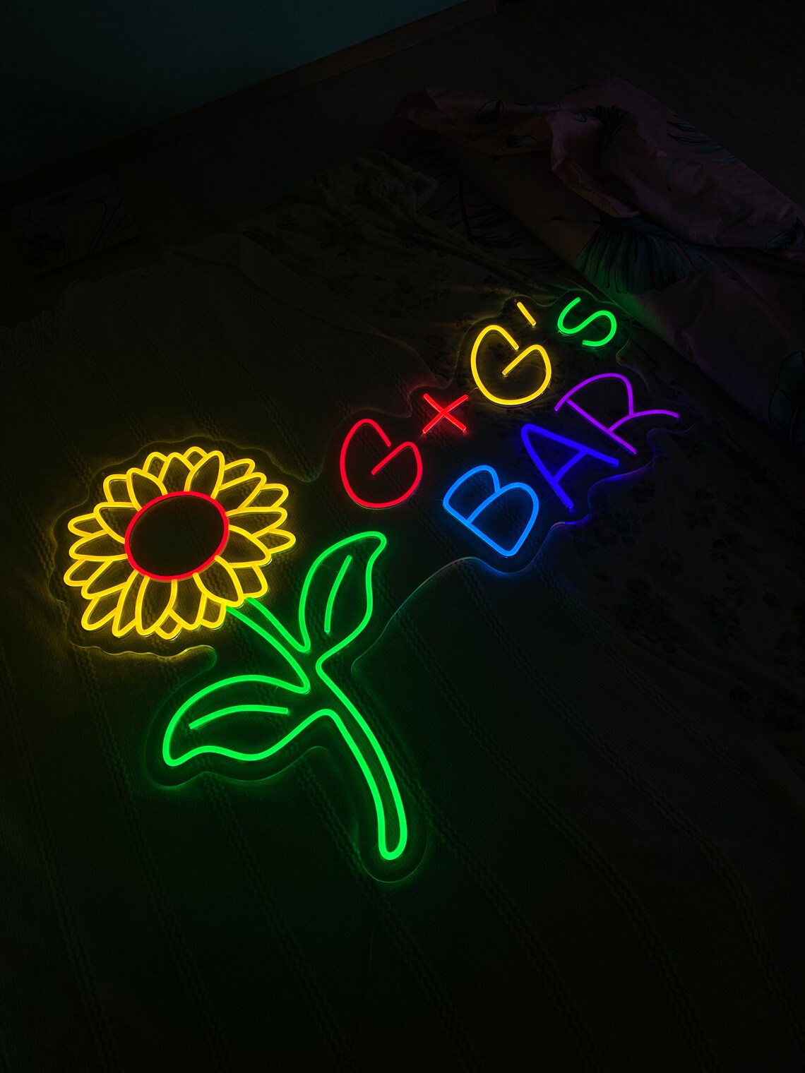 Sunflower Neon Sign, Plant Light Sign, Sunflower Wall Decor, Sunflower ...