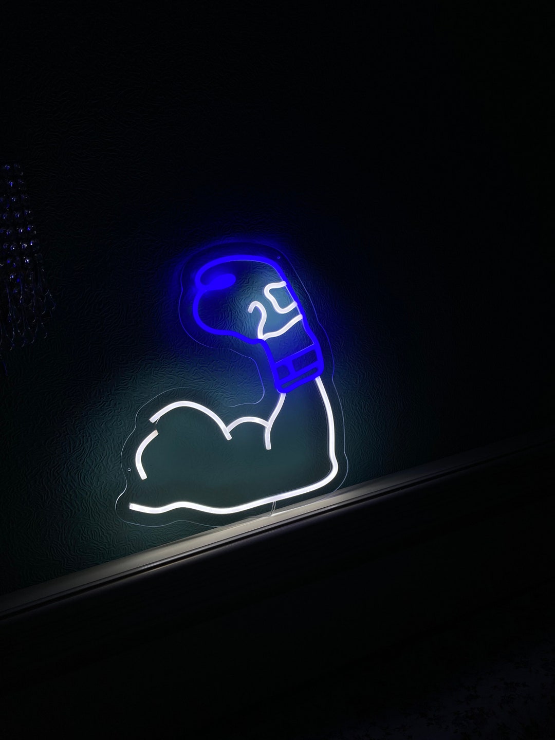 Boxing Glove Led Neon Sign, Boxing Arm Led Neon Light, Boxing Light up ...