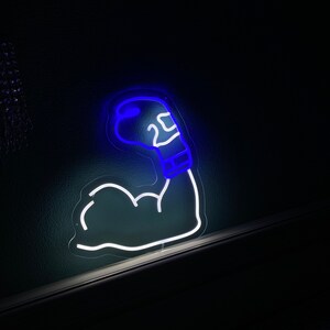Boxing Glove Led Neon Sign, Boxing Arm Led Neon Light, Boxing Light up ...