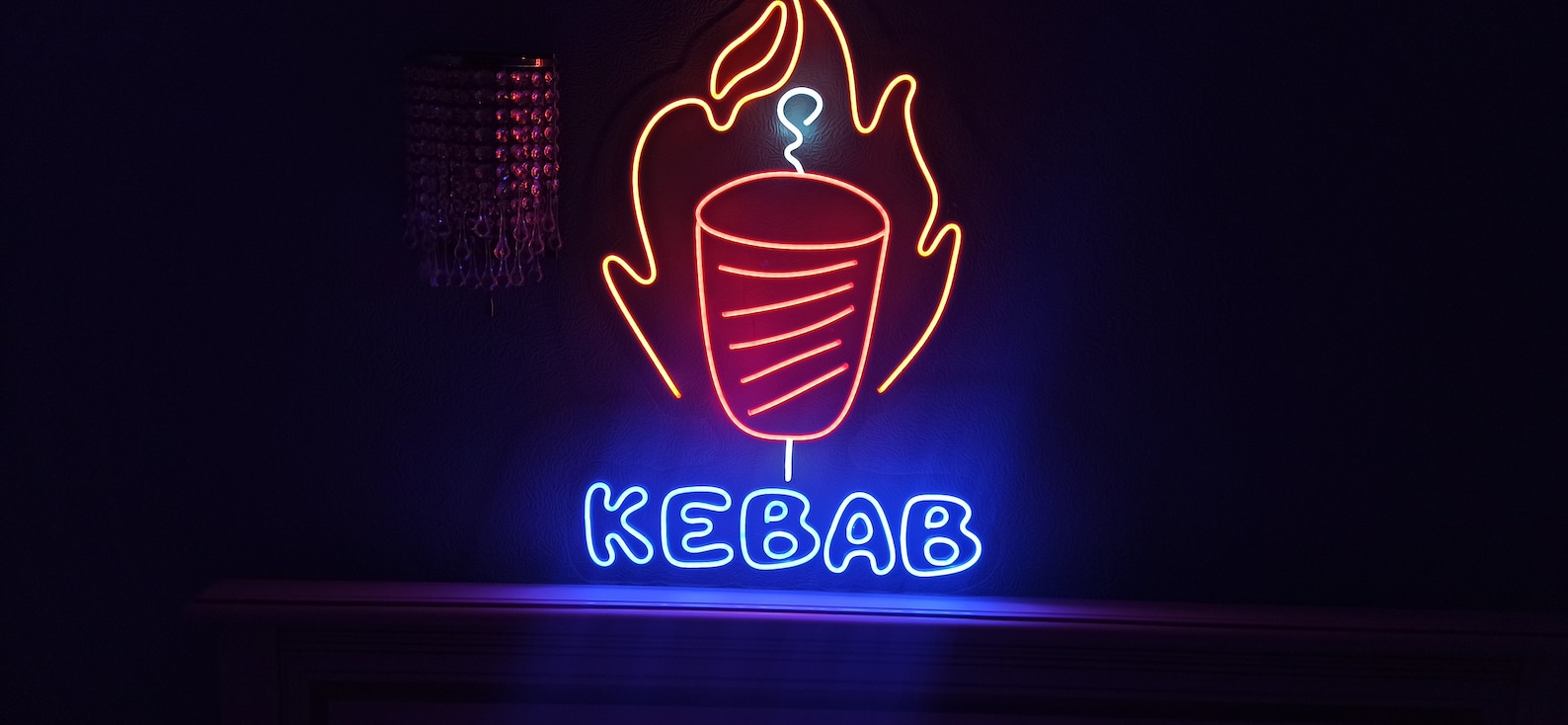 Doner Kebab Neon Sign Kebab Bistro Neon Light Restaurant Shawarma Neon ...