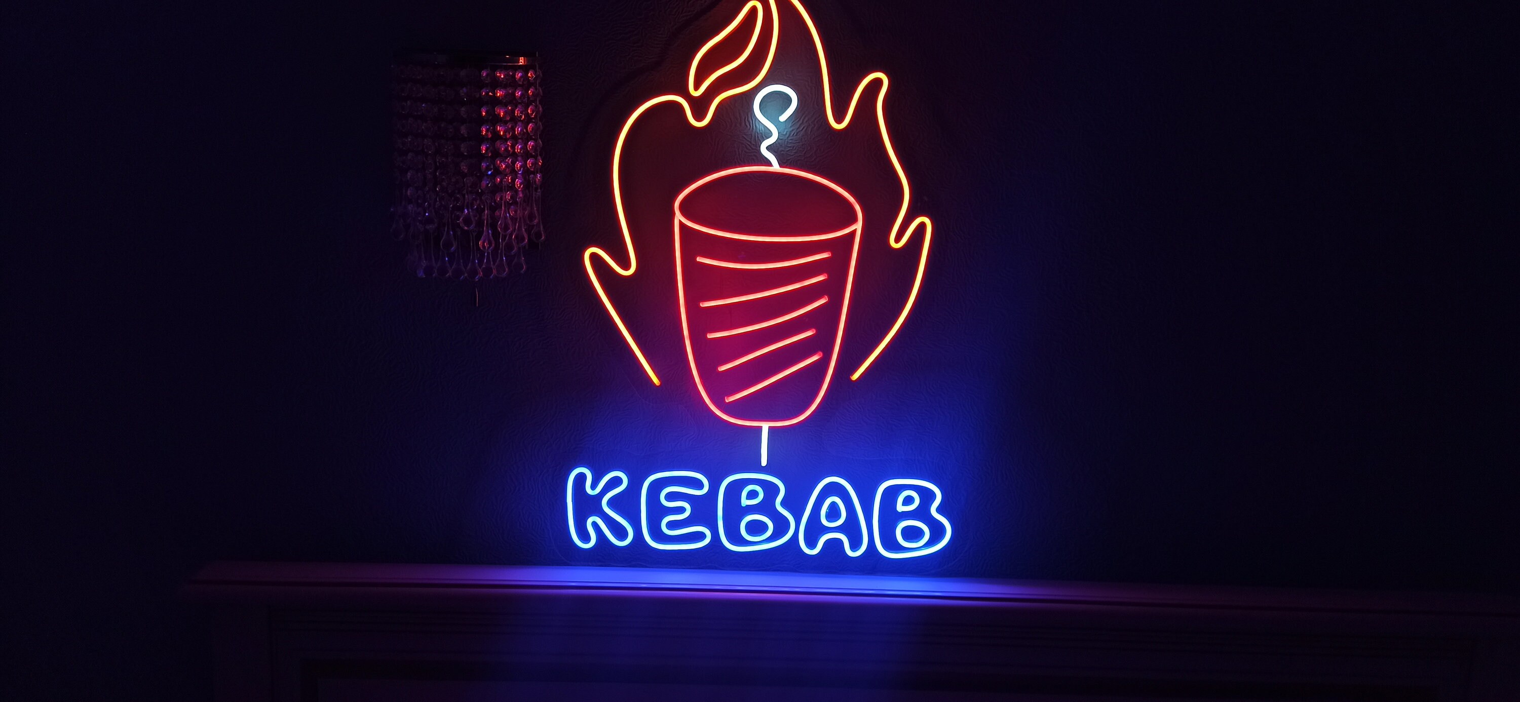 Doner Kebab Neon Sign Kebab Bistro Neon Light Restaurant Shawarma Neon ...